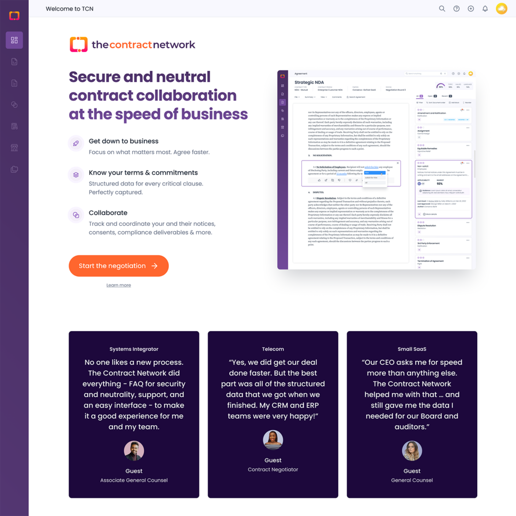 Collaborative Contracting - The Contract Network